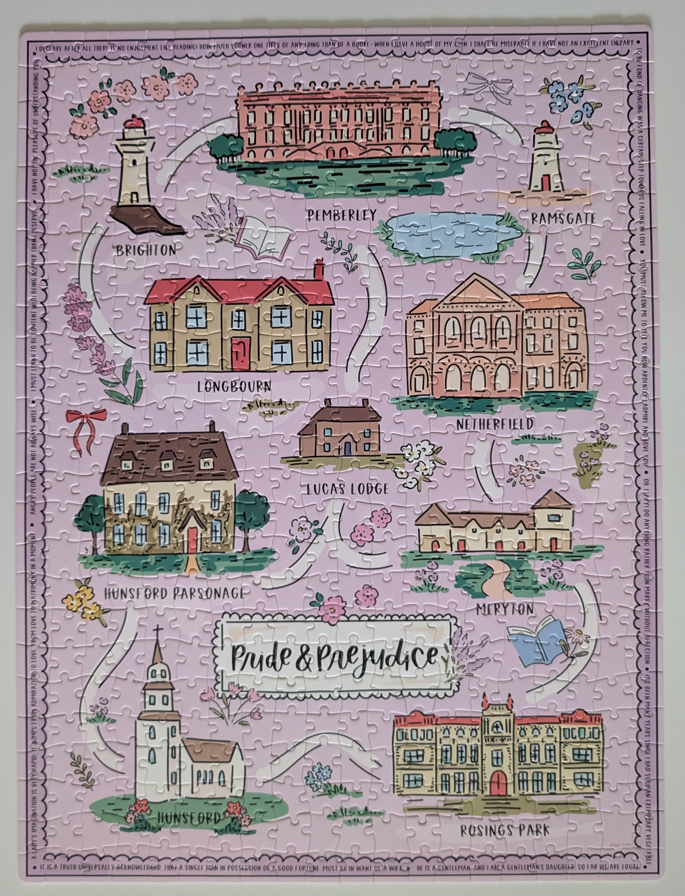 Pride & Prejudice Map – In So Many Words